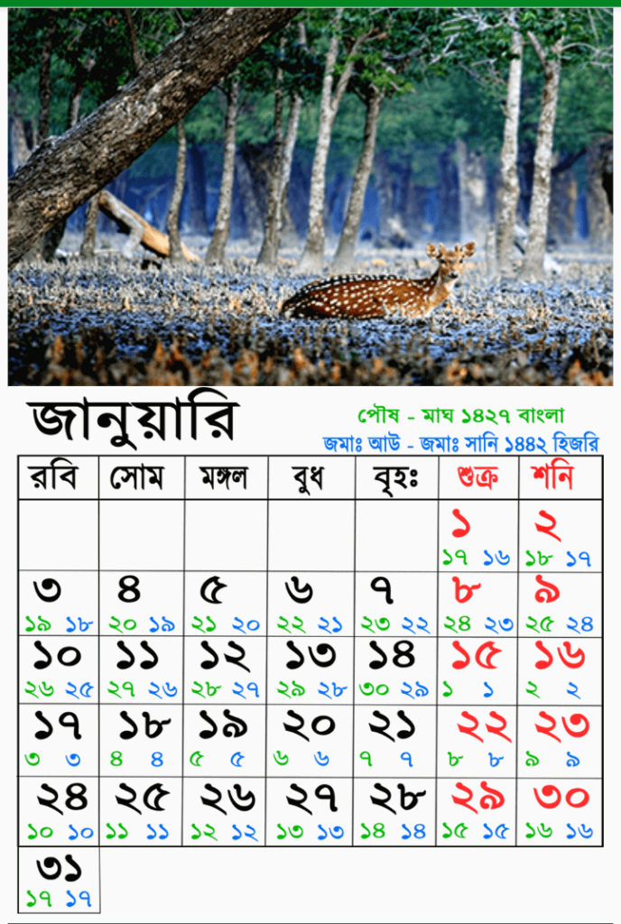 Bengali Calendar 2022